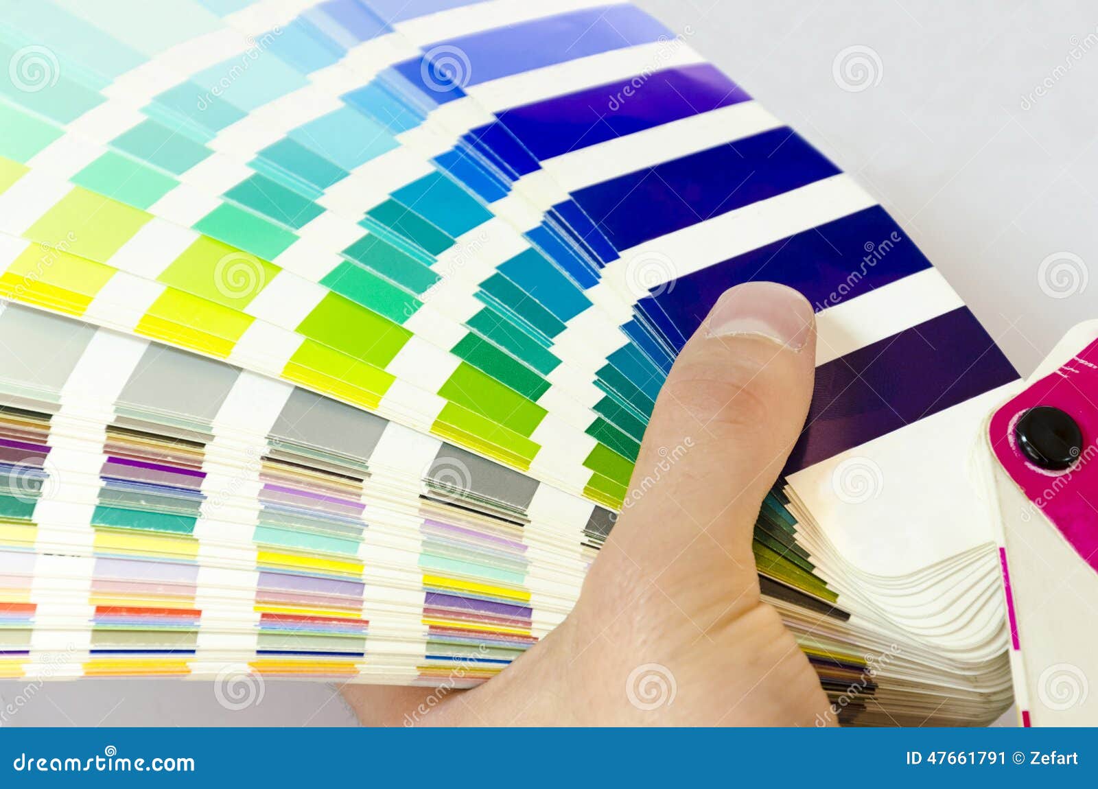 Open Pantone Sample Colors Catalogue Stock Image - Image of closeup ...