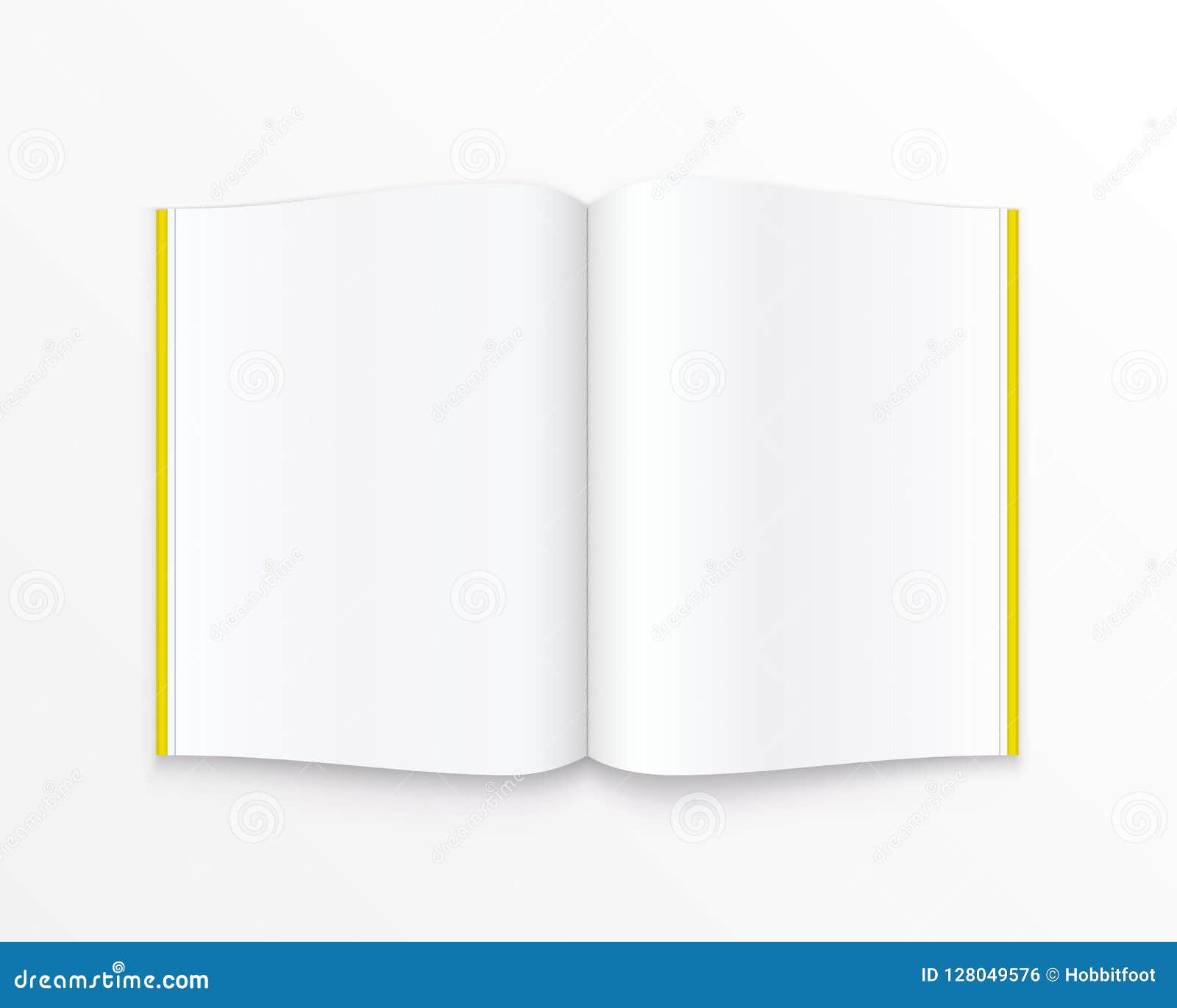 Open paper book with text stock vector. Illustration of notepaper ...