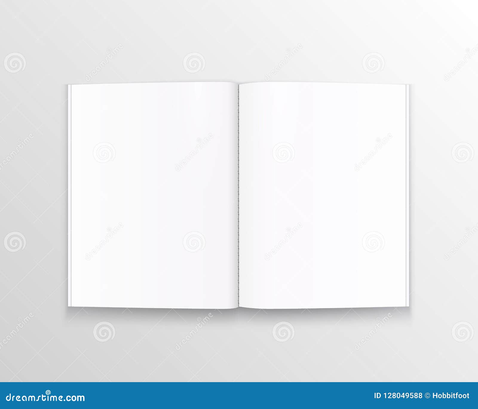 Open paper book with text stock vector. Illustration of binder - 128049588