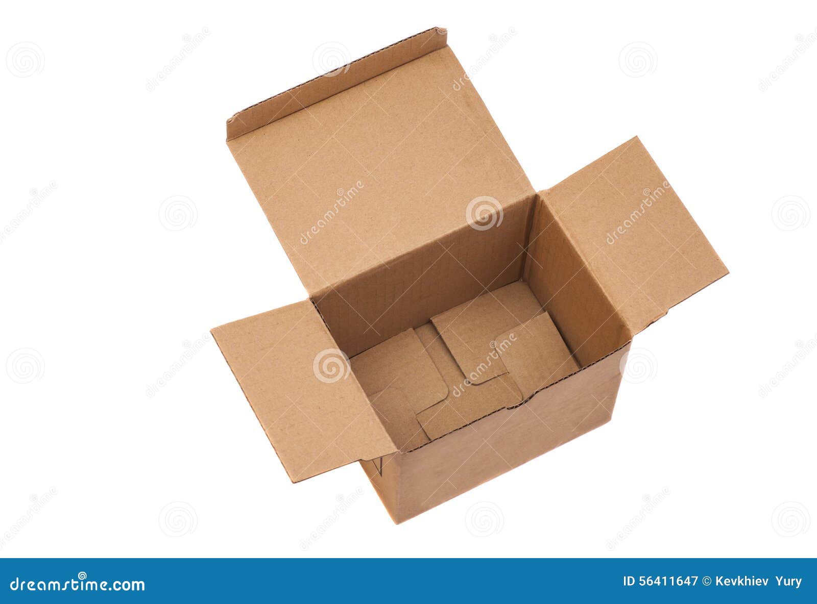 Open paper box stock image. Image of container, square - 56411647