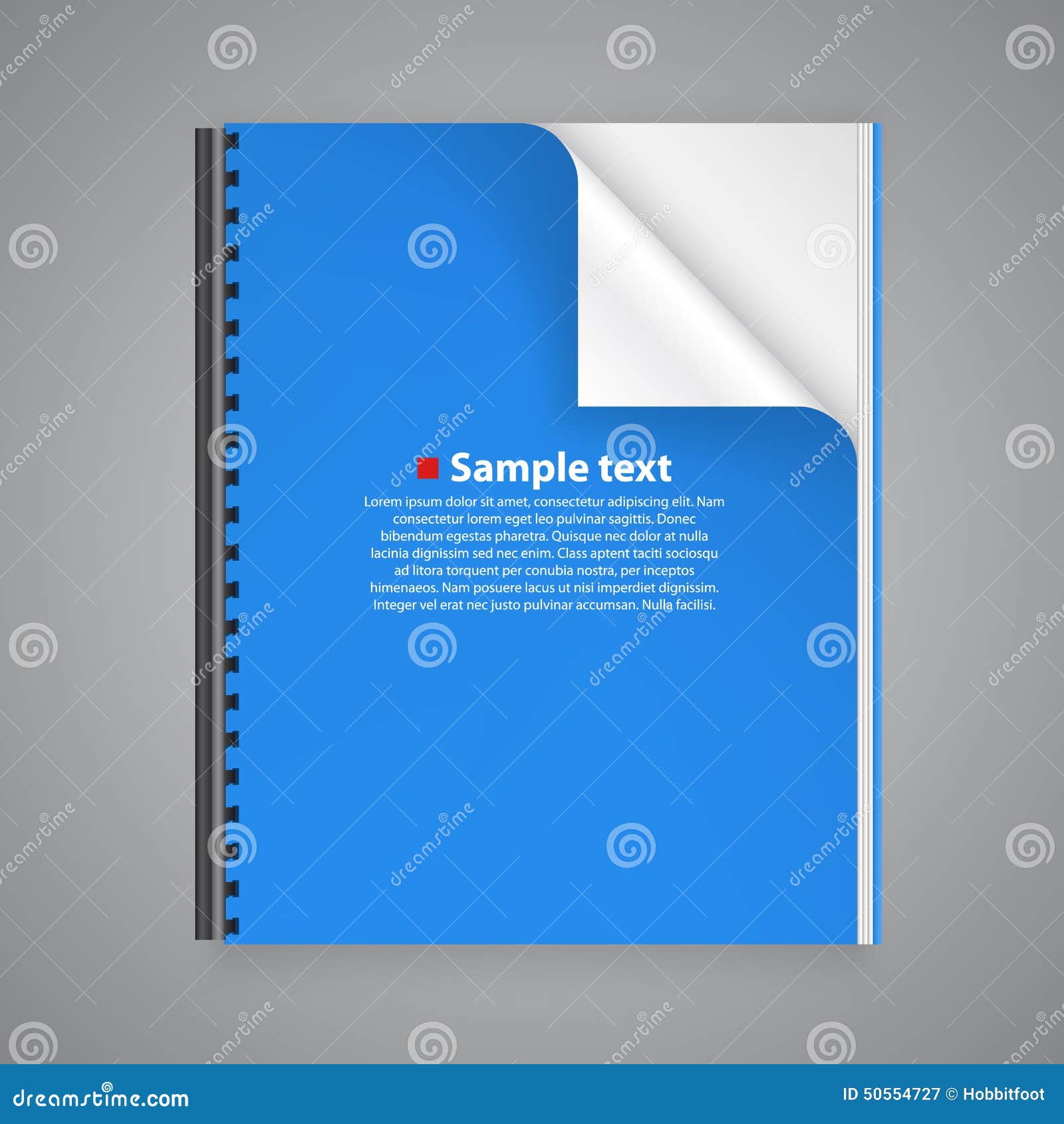 Open the paper journal stock vector. Illustration of copyspace - 50554727