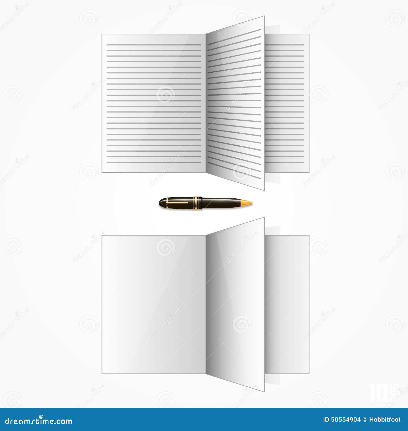 Open the paper journal stock vector. Illustration of news - 50554904