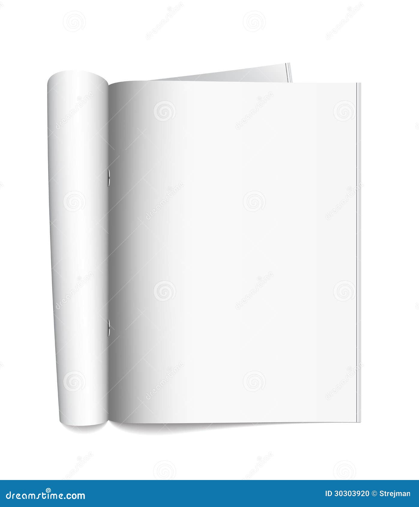 Open the paper journal stock vector. Illustration of catalog - 30303920