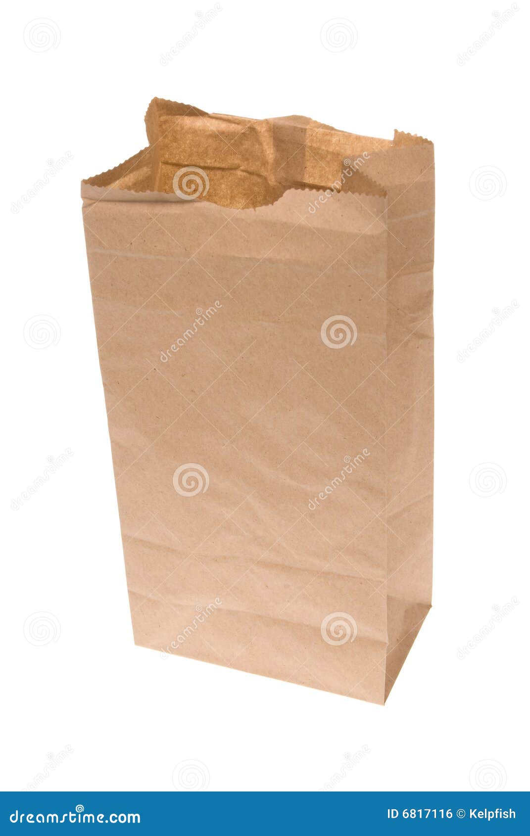 Open paper lunch bag stock photo. Image of lunch, paper - 6817116