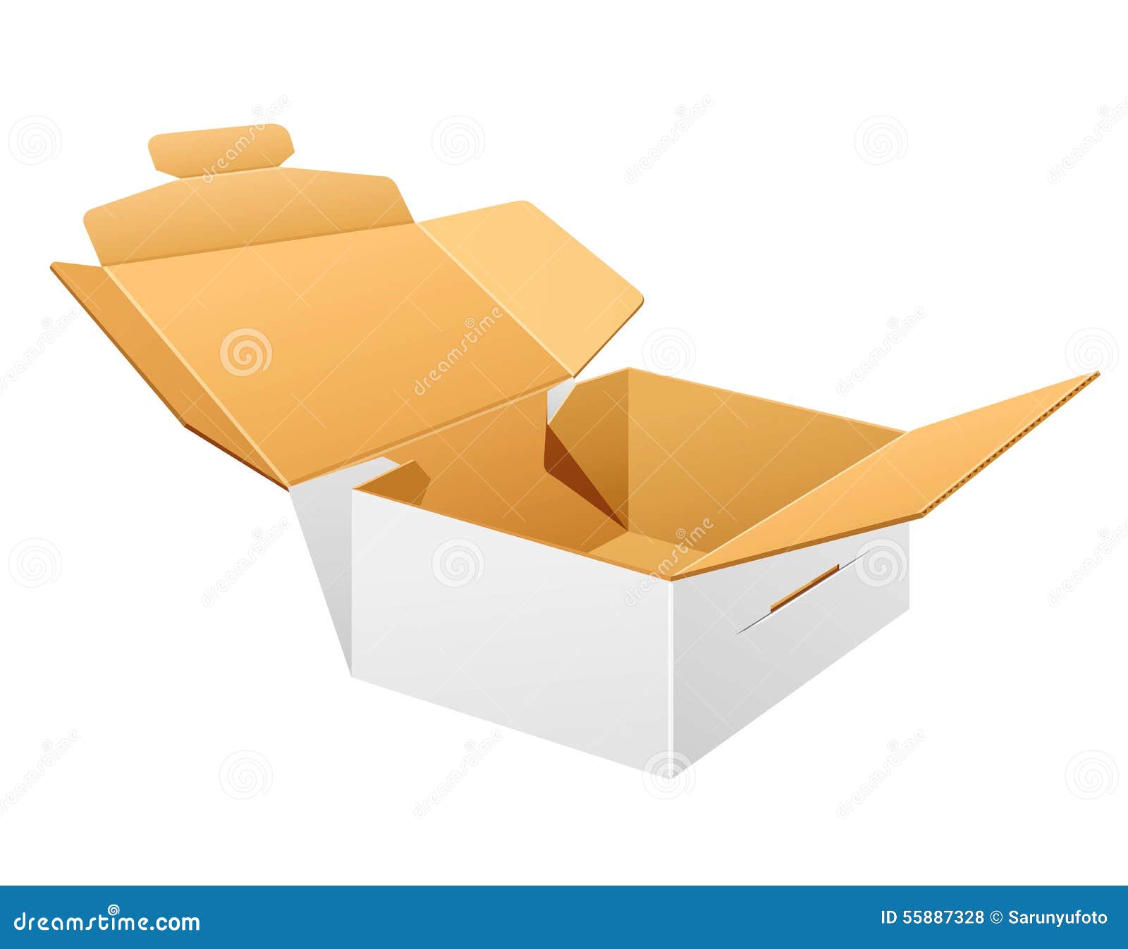 Boxes In Empty Room 3D Royalty-Free Stock Photography | CartoonDealer ...