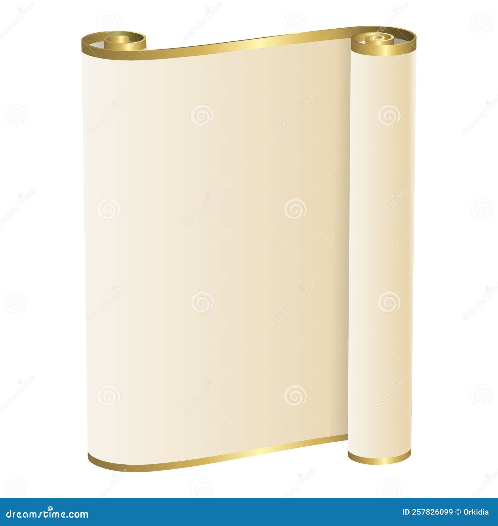 Open Parchment With Golden Borders - Letter Design Royalty-Free Stock ...