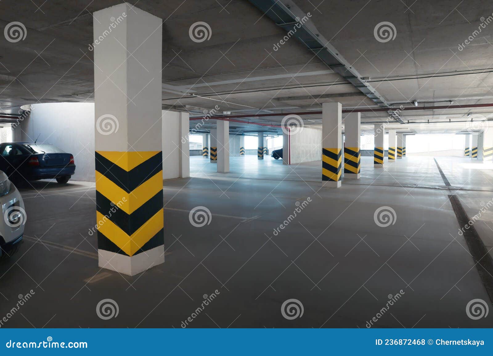 Open Parking Garage with Cars on Sunny Day Stock Photo - Image of cars ...