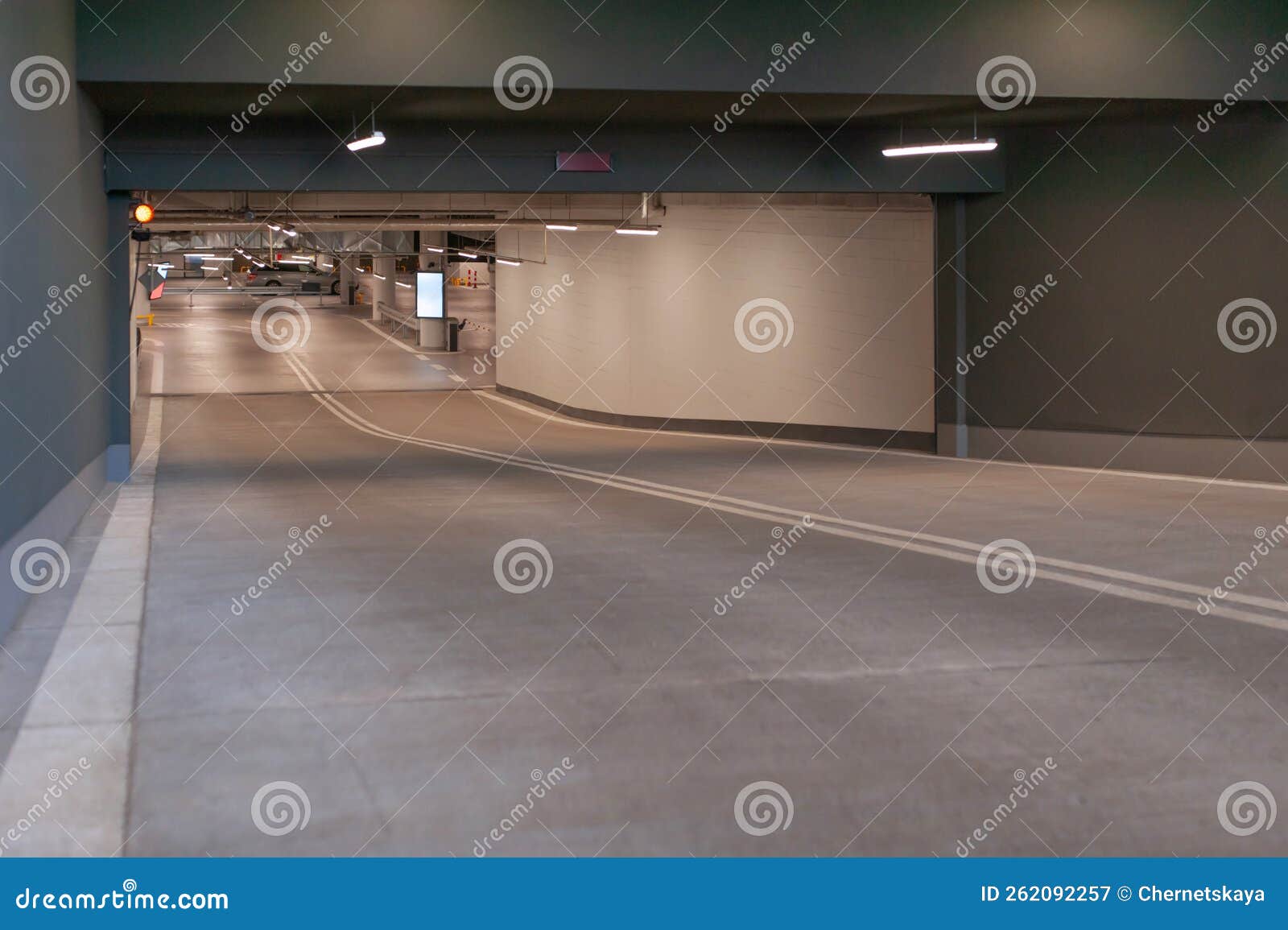 Open Parking Garage with Cars on Sunny Day Stock Image - Image of open ...