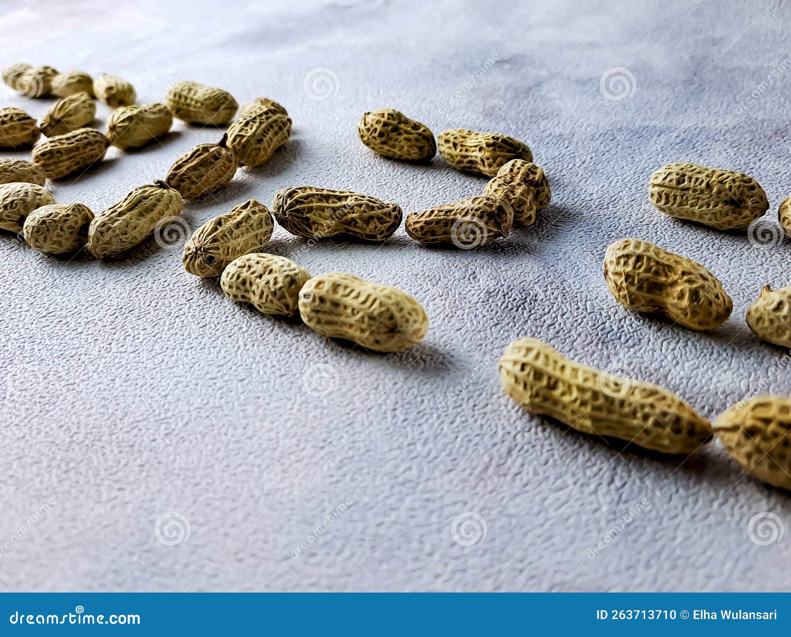 Open Peanuts are Shot Macro in the Studio, Concept is in the Form of ...