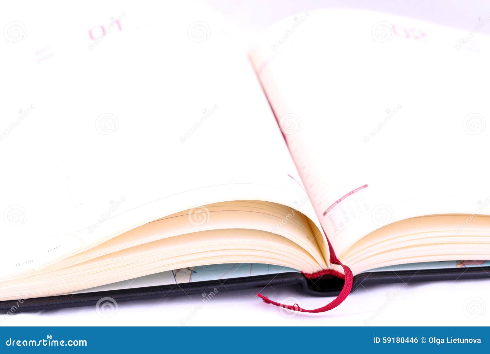 Open Personal Notebook, Diary Stock Photo - Image of organizer, event ...