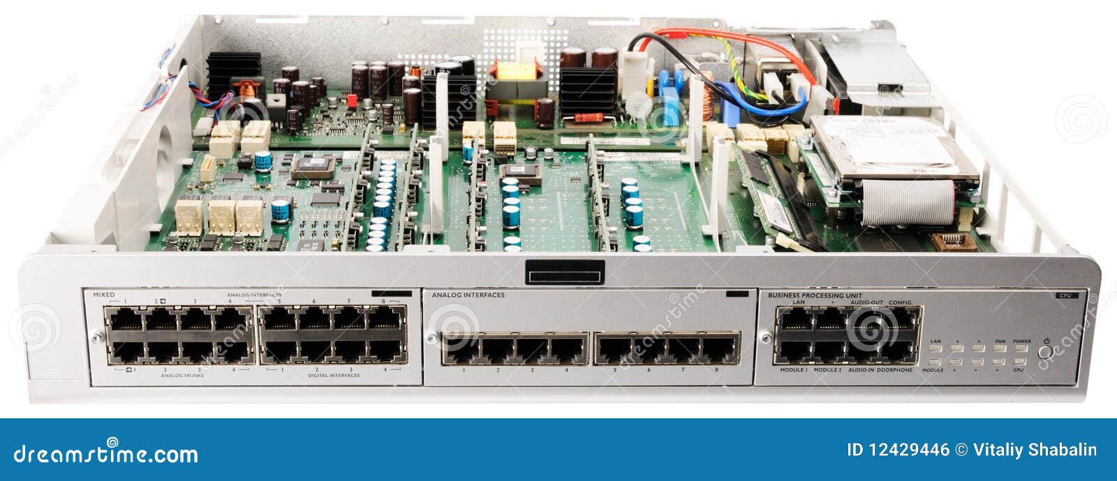 Open Phone Switch Front View Stock Photo - Image of communication ...