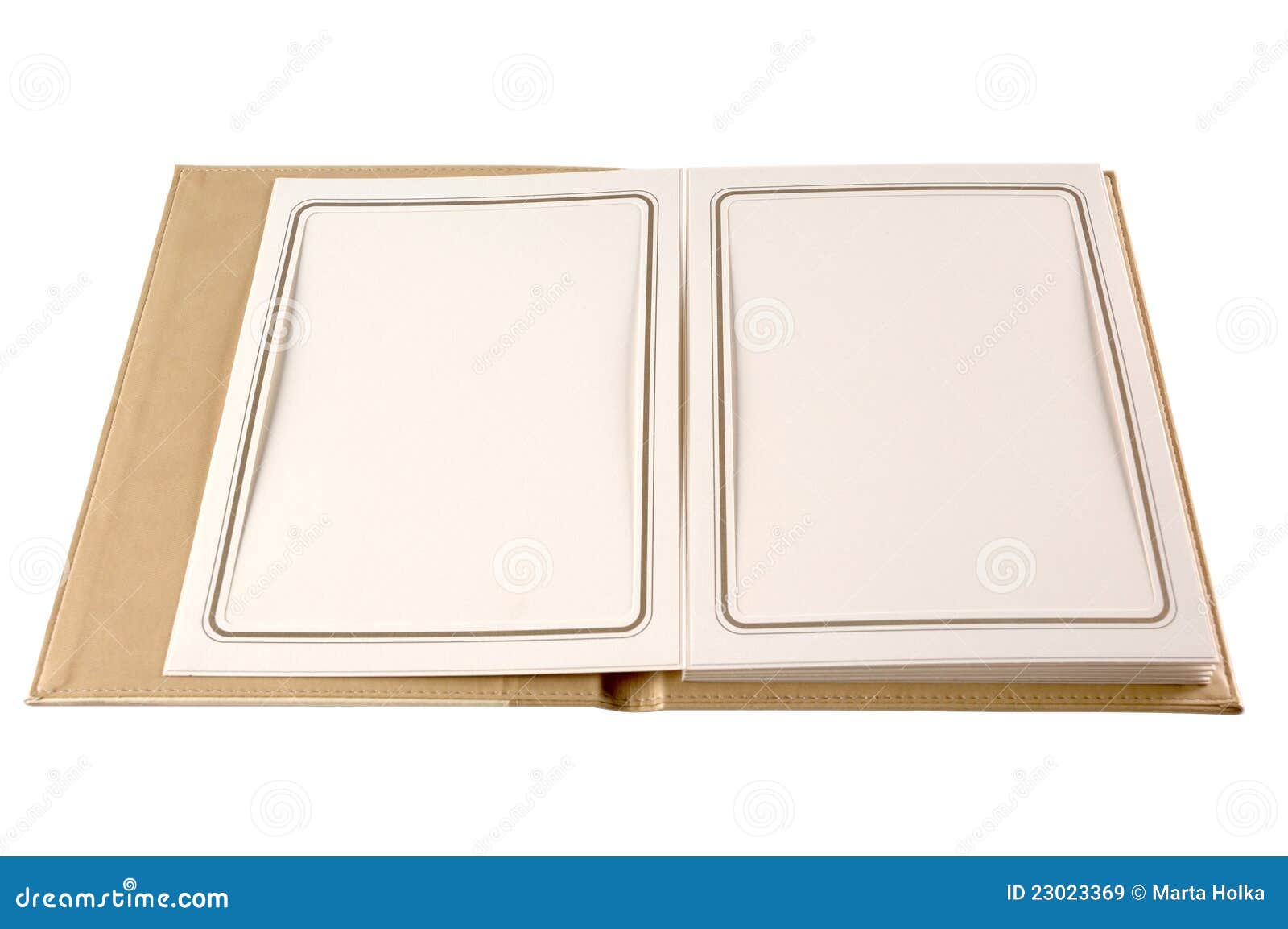 Open photo album stock image. Image of office, hardcover - 23023369