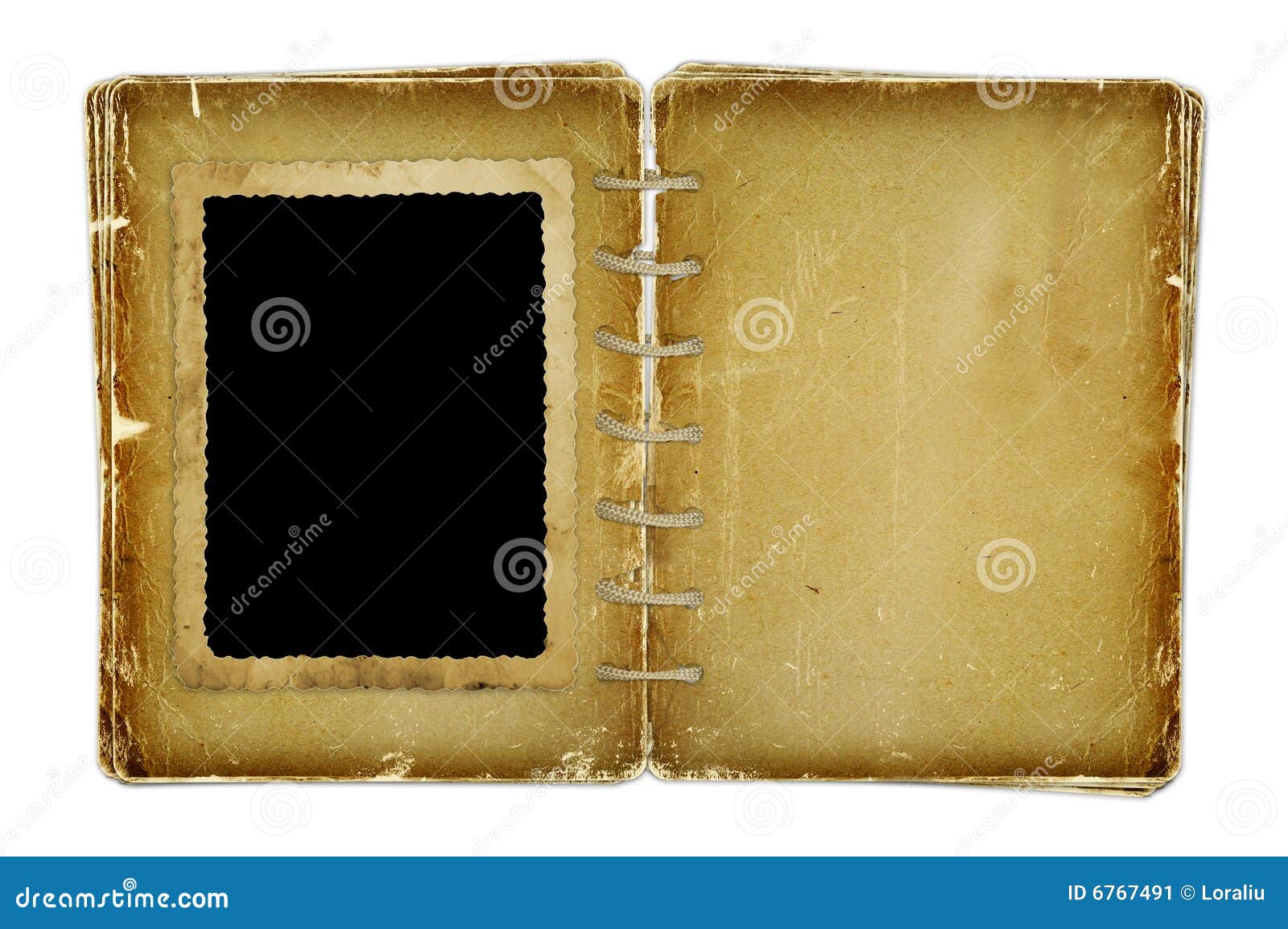 Open photoalbum for photos stock illustration. Illustration of abstract ...