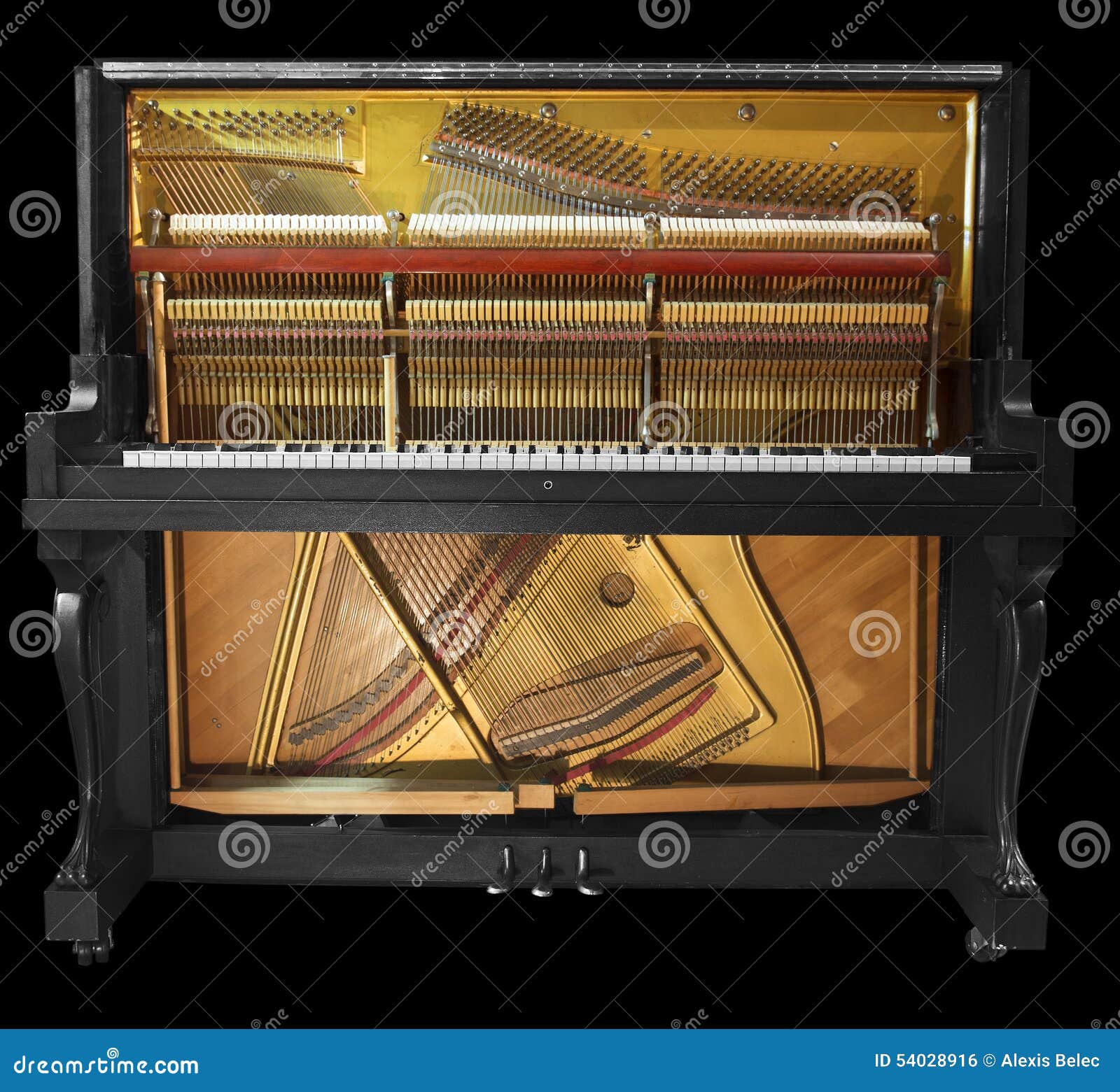 Open the piano stock photo. Image of music, class, hammer - 54028916