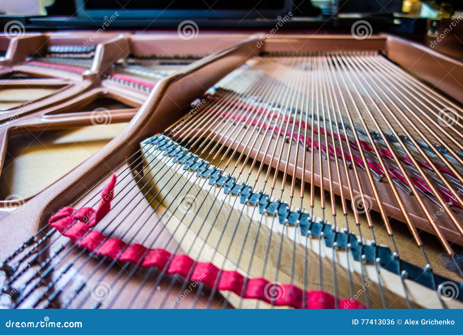 Open Piano Strings and Notes Stock Photo - Image of pianist, notes ...