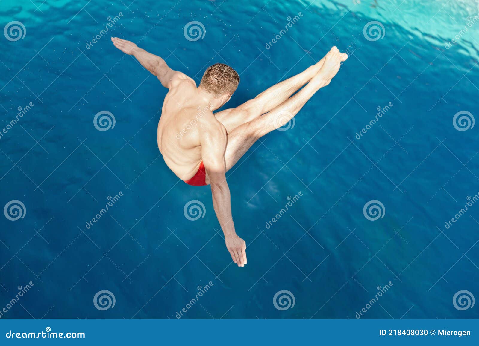 Open Pike Dive stock photo. Image of jump, selective - 218408030