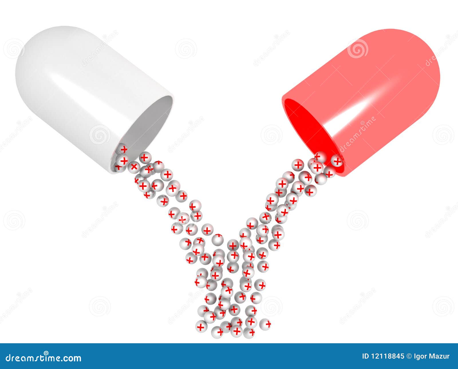 Open Pill stock illustration. Illustration of isolated - 12118845