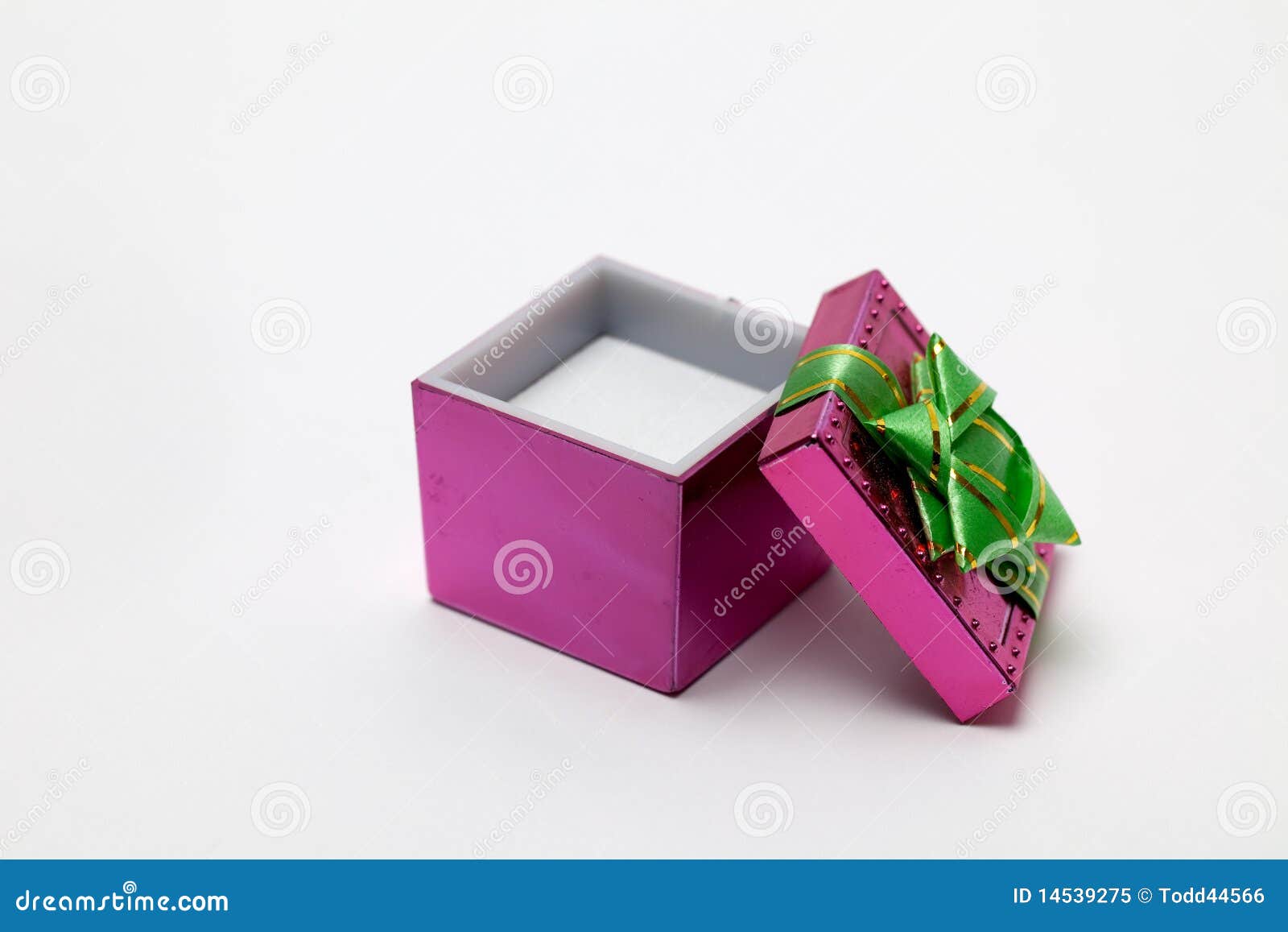 Open Pink Box stock image. Image of white, adorning, ribbon - 14539275