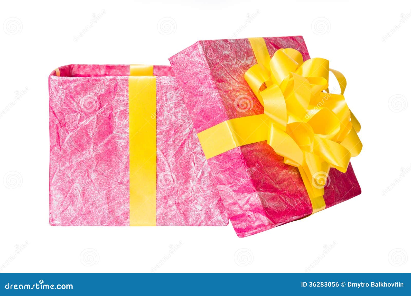 Open pink box stock photo. Image of present, valentine - 36283056