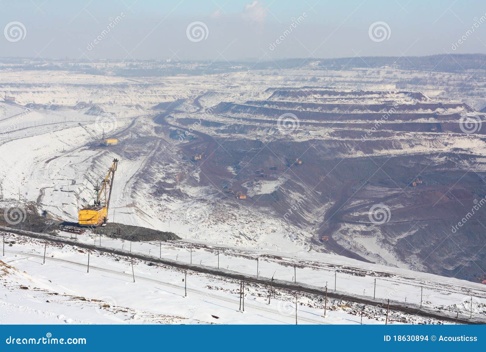 Open Pit stock photo. Image of grab, technics, machine - 18630894