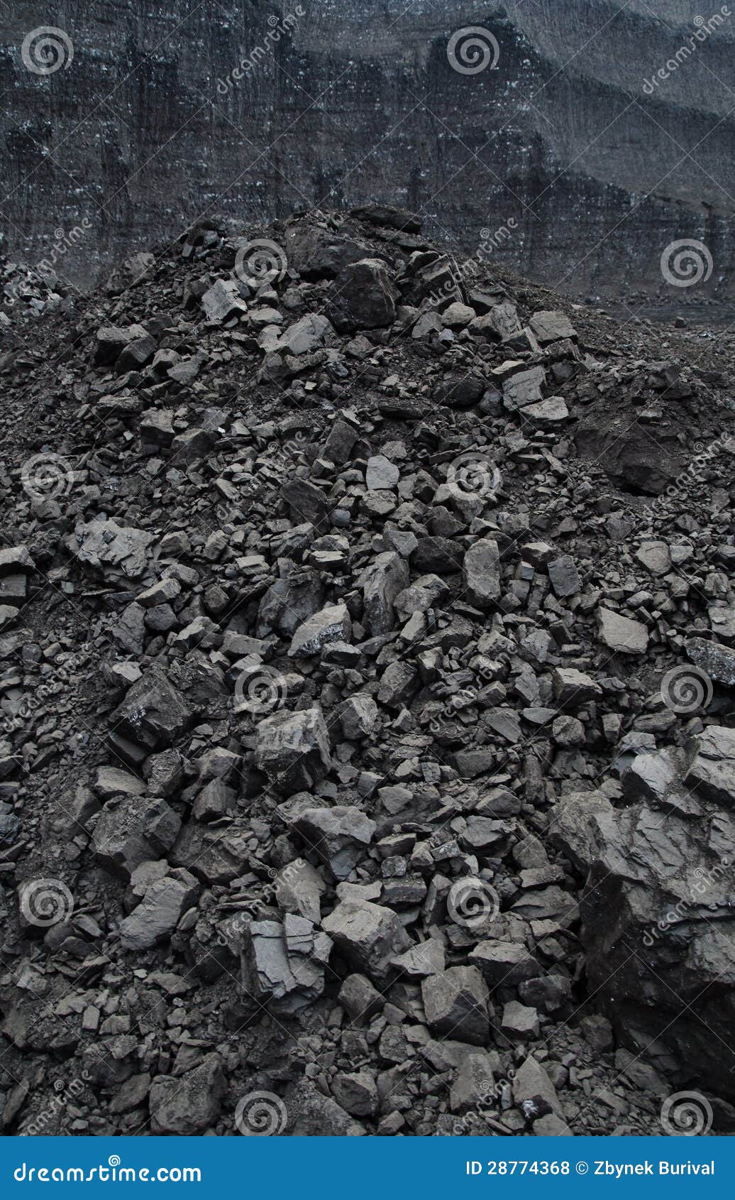 Open pit coal mine stock photo. Image of dirty, mining - 28774368
