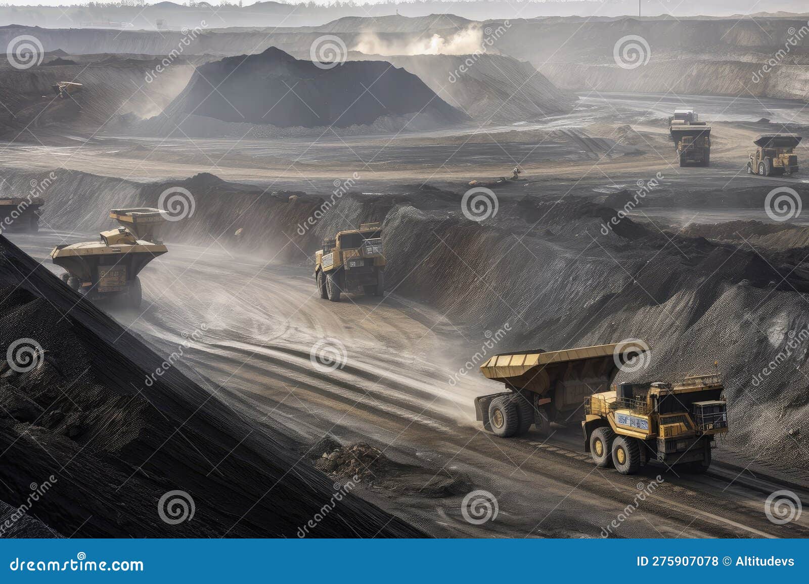Depletion Of Minerals And Natural Resources Vector Design. Oil Drill ...