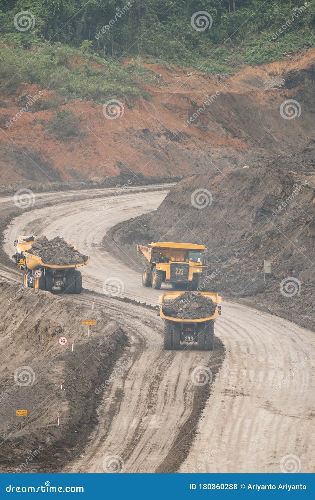 Open Pit Coal Mining stock photo. Image of mining, extracting - 180860288