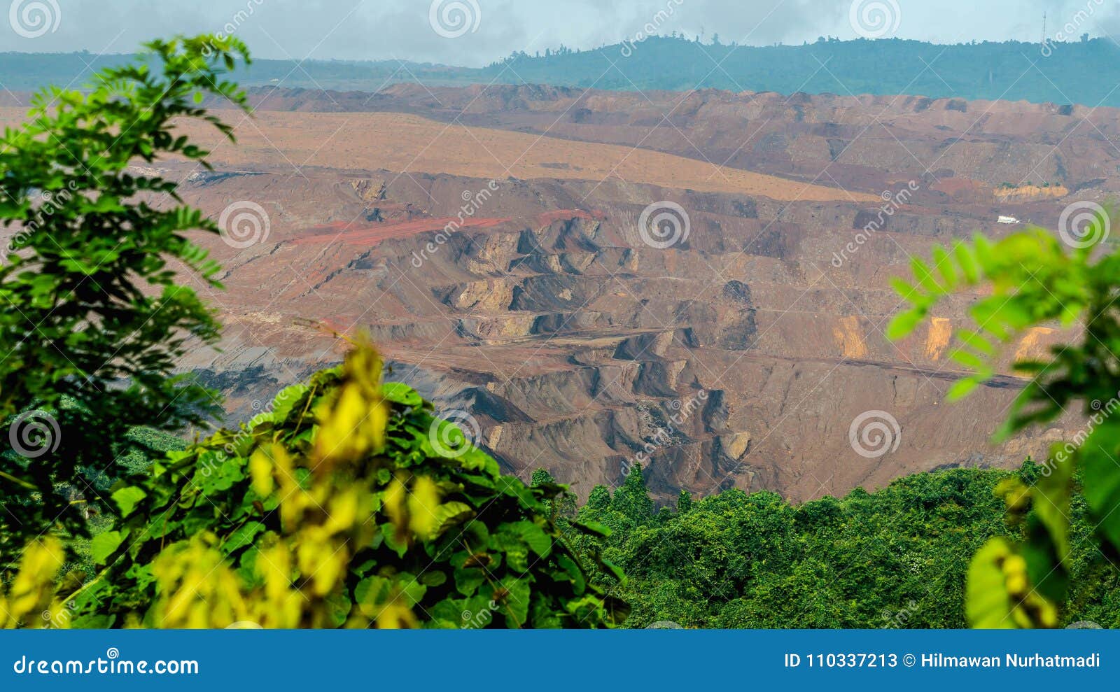 Open Pit Coal Mining, Sangatta, Indonesia Stock Image - Image of ...