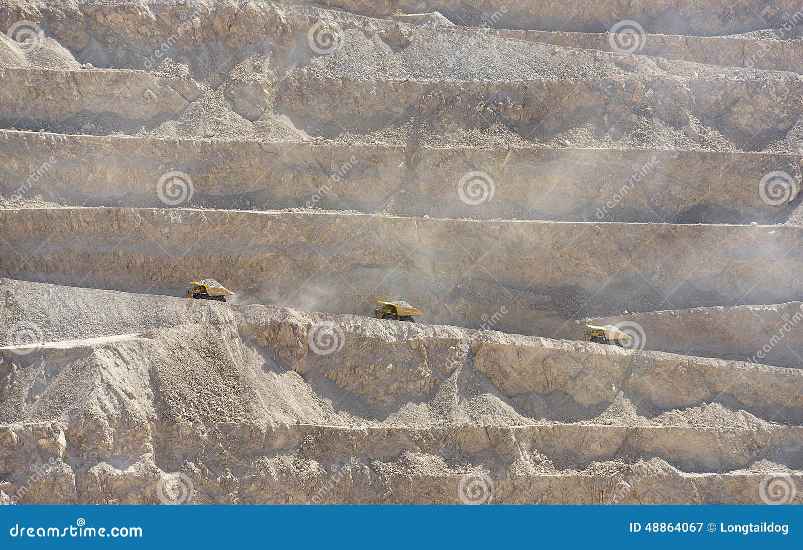 Open pit copper mine stock image. Image of copper, south - 48864067