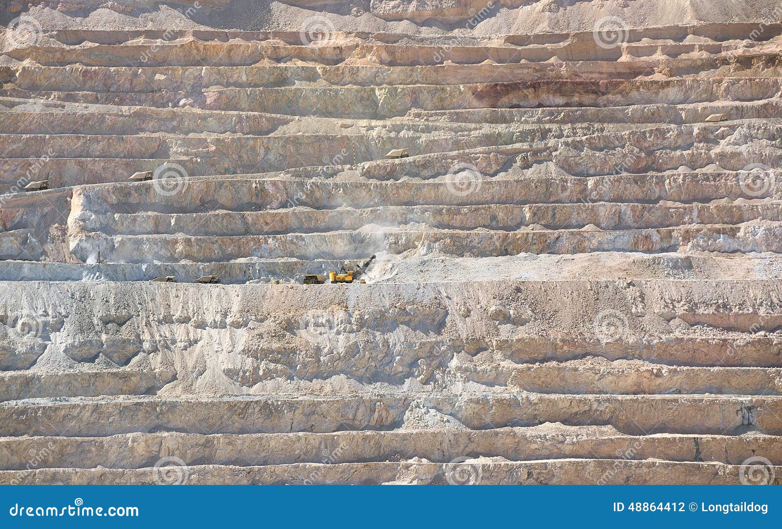 Open pit copper mine stock photo. Image of america, south - 48864412