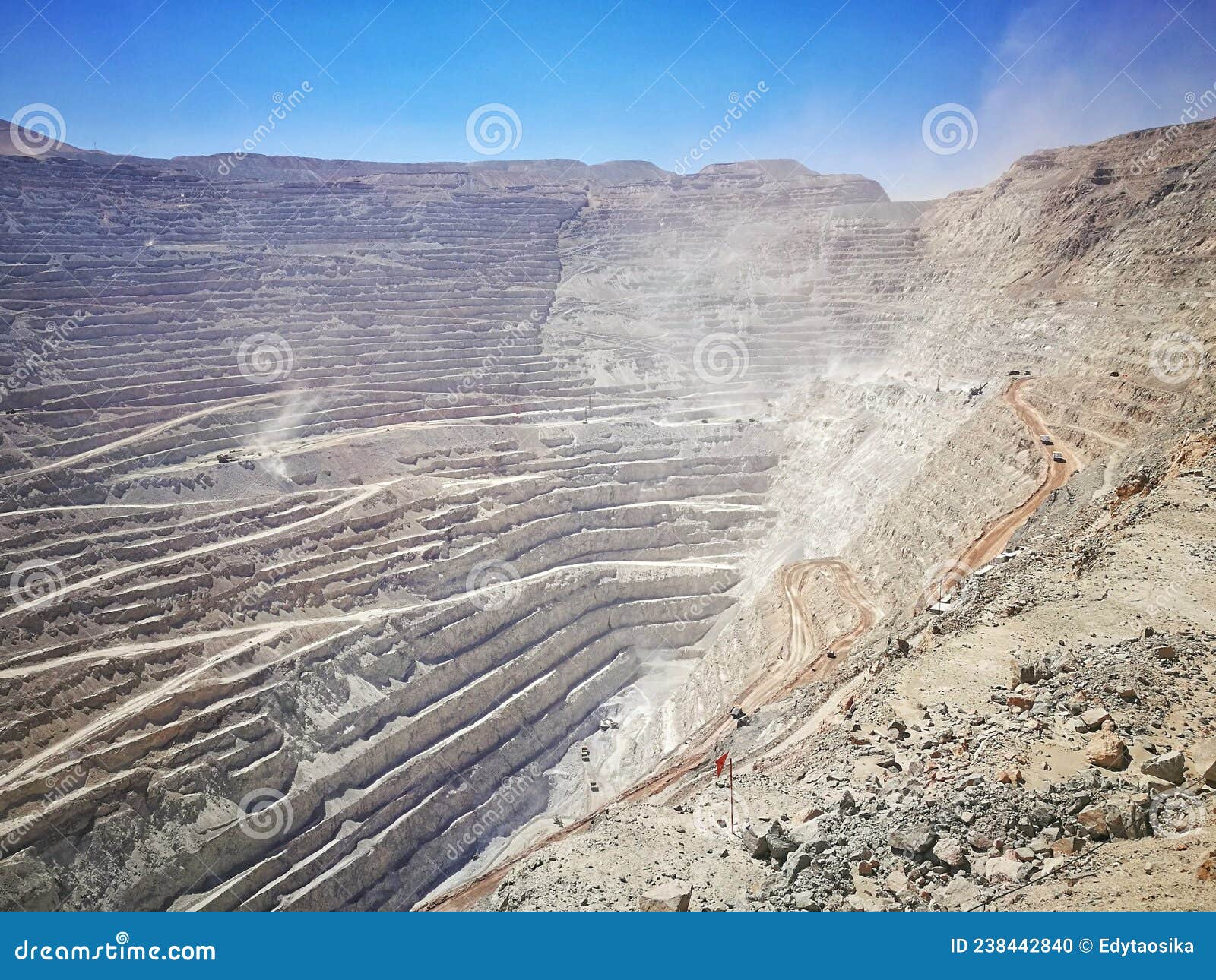 Copper Mine Chuquicamata in Chile Stock Photo - Image of large ...