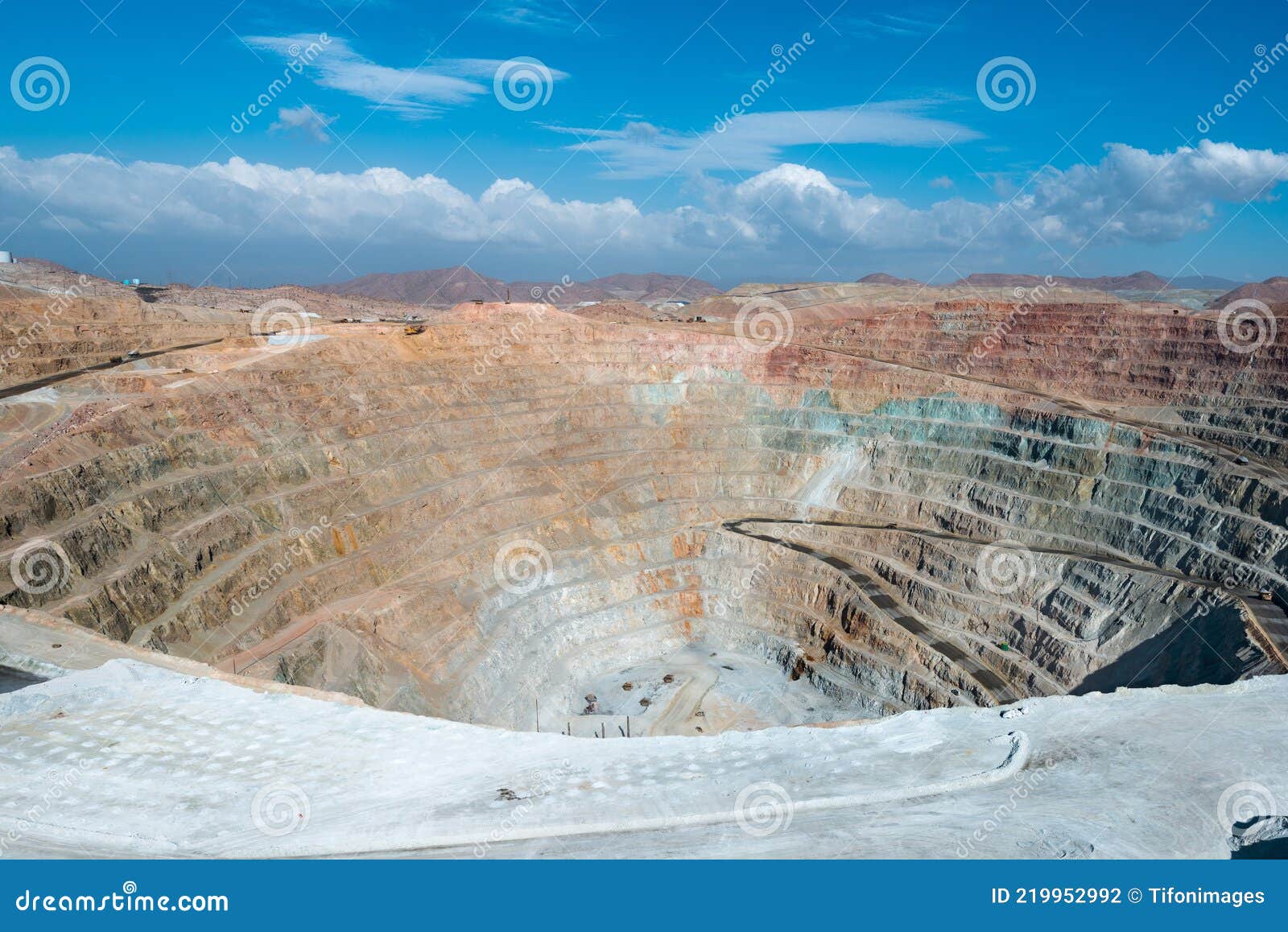 Open pit copper mine stock photo. Image of openpit, copper - 219952992