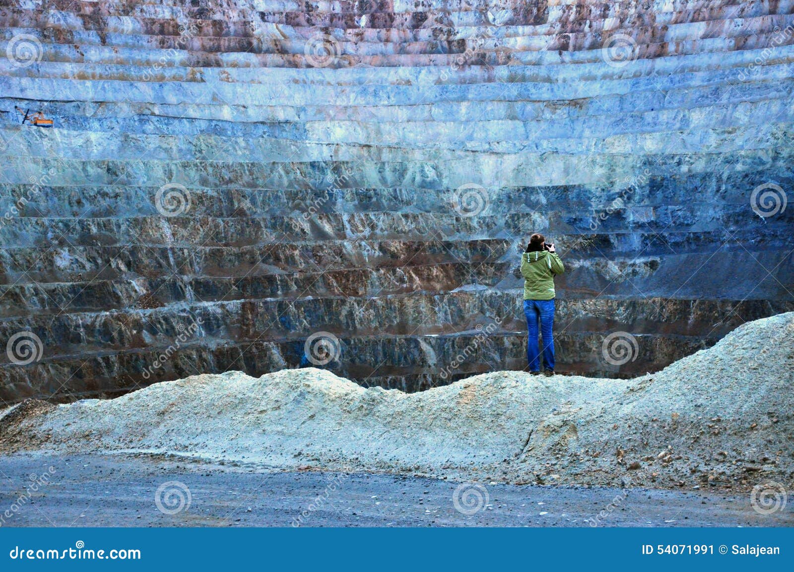 Open Pit Gold Mine in Rosia Montana, Romania Stock Image - Image of ...