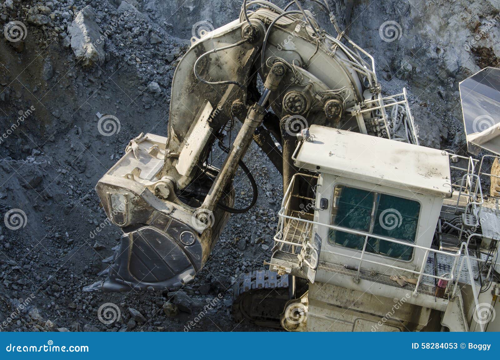 Open pit machinery stock image. Image of large, loading - 58284053