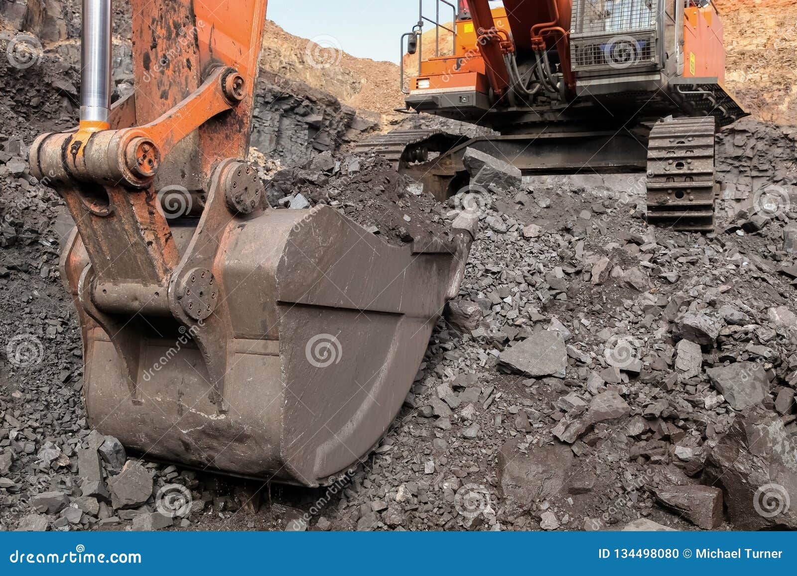 Manganese Mining and Processing Pit Stock Photo - Image of construction ...