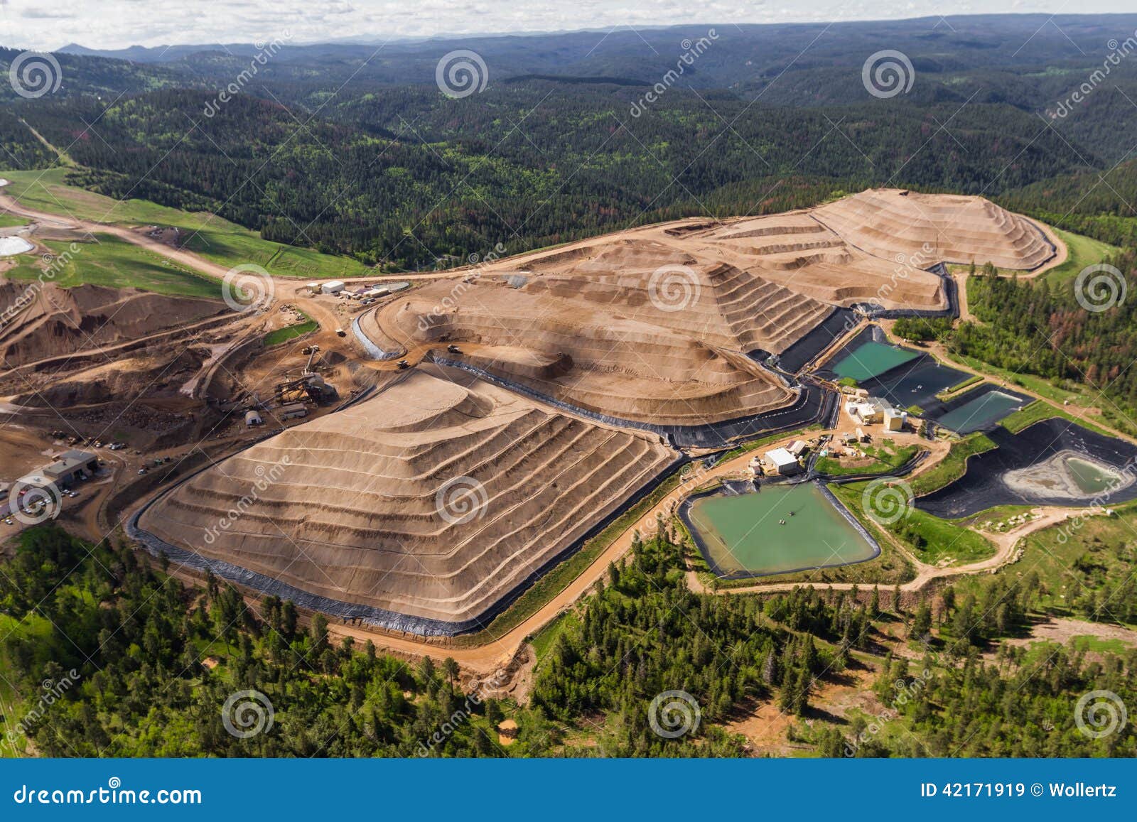 Open Pit Mine stock afbeelding. Image of kuil, noord - 42171919