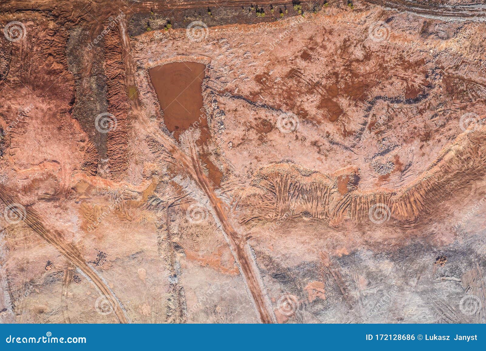 Open Pit Mine - Aerial View Stock Photo - Image of nature, mineral ...