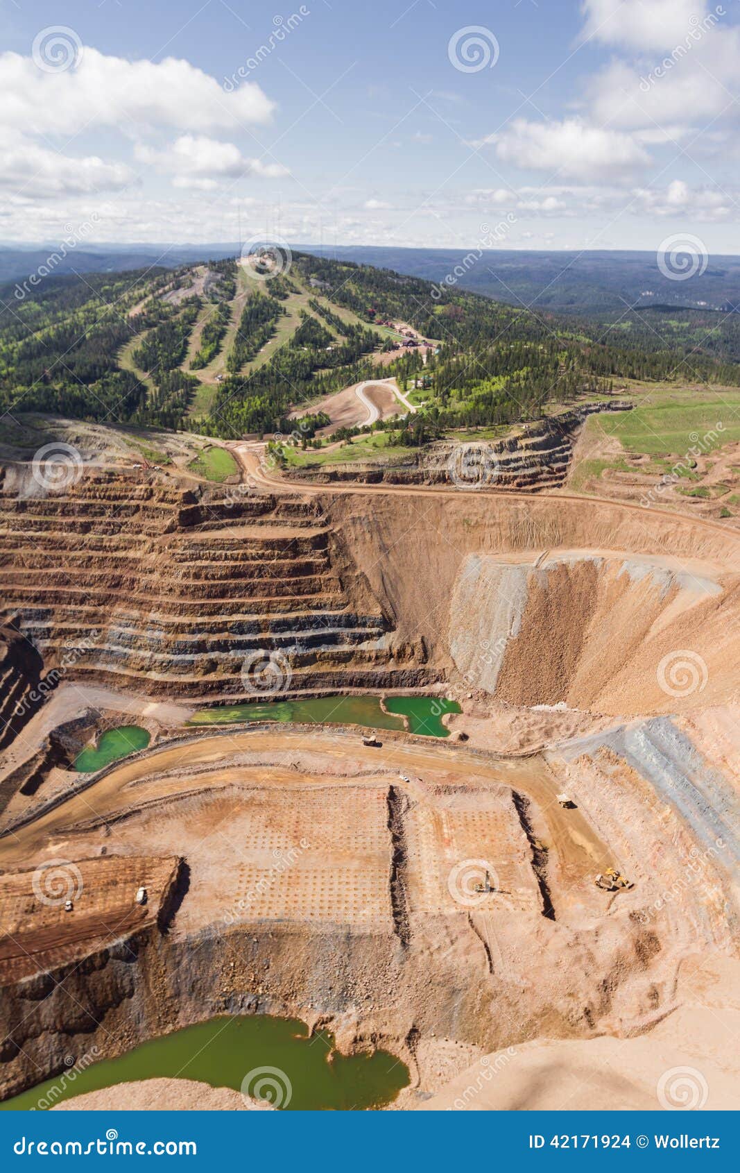 Open pit mine stock photo. Image of recreation, landscape - 42171924