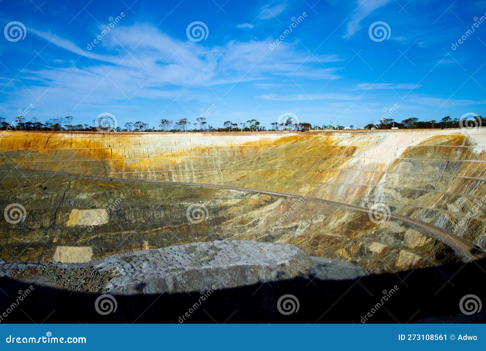 Open Pit Mine stock image. Image of australia, geological - 273108561