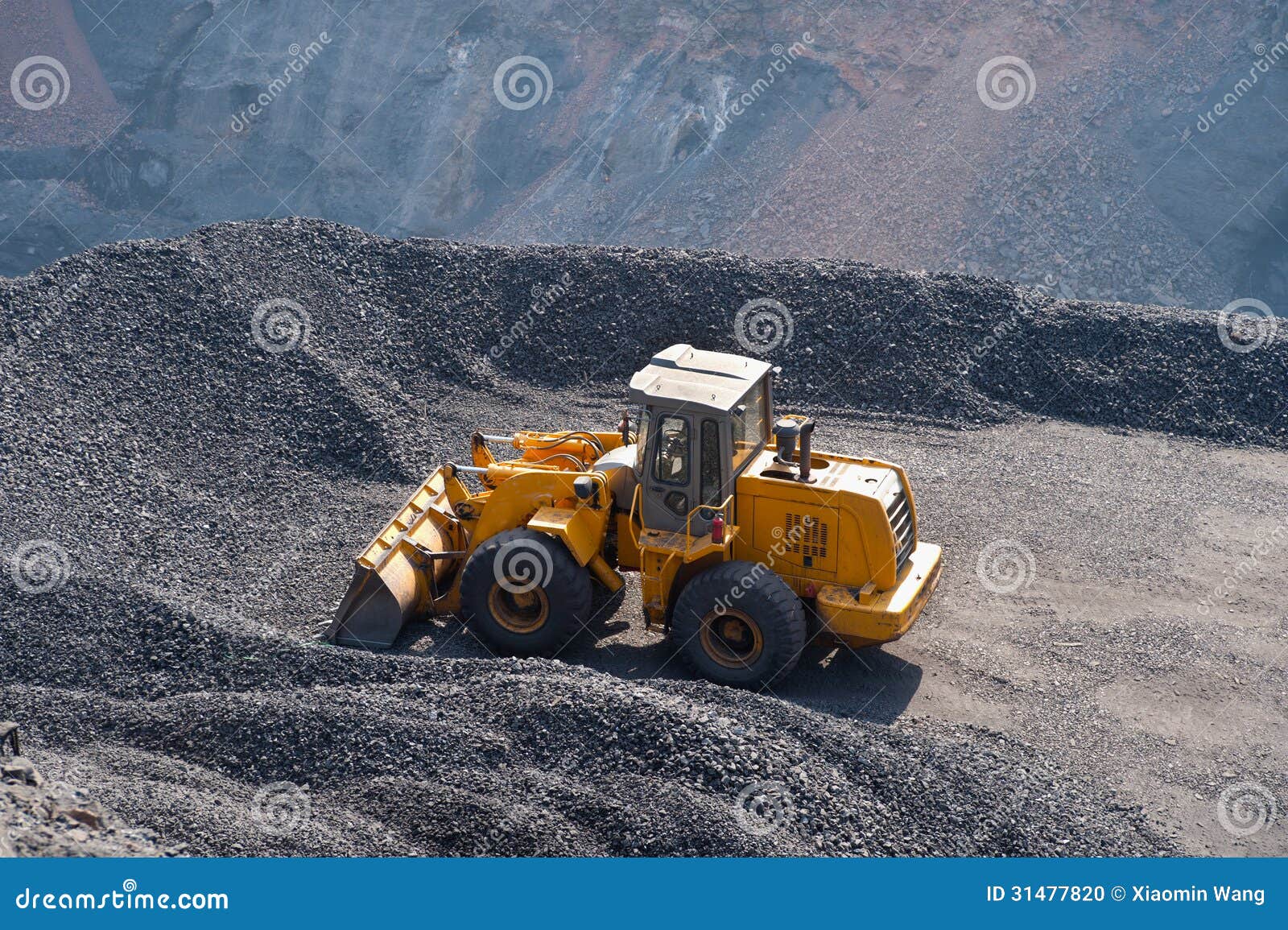 Open-pit Mine with Earth Move Stock Photo - Image of earth, working ...