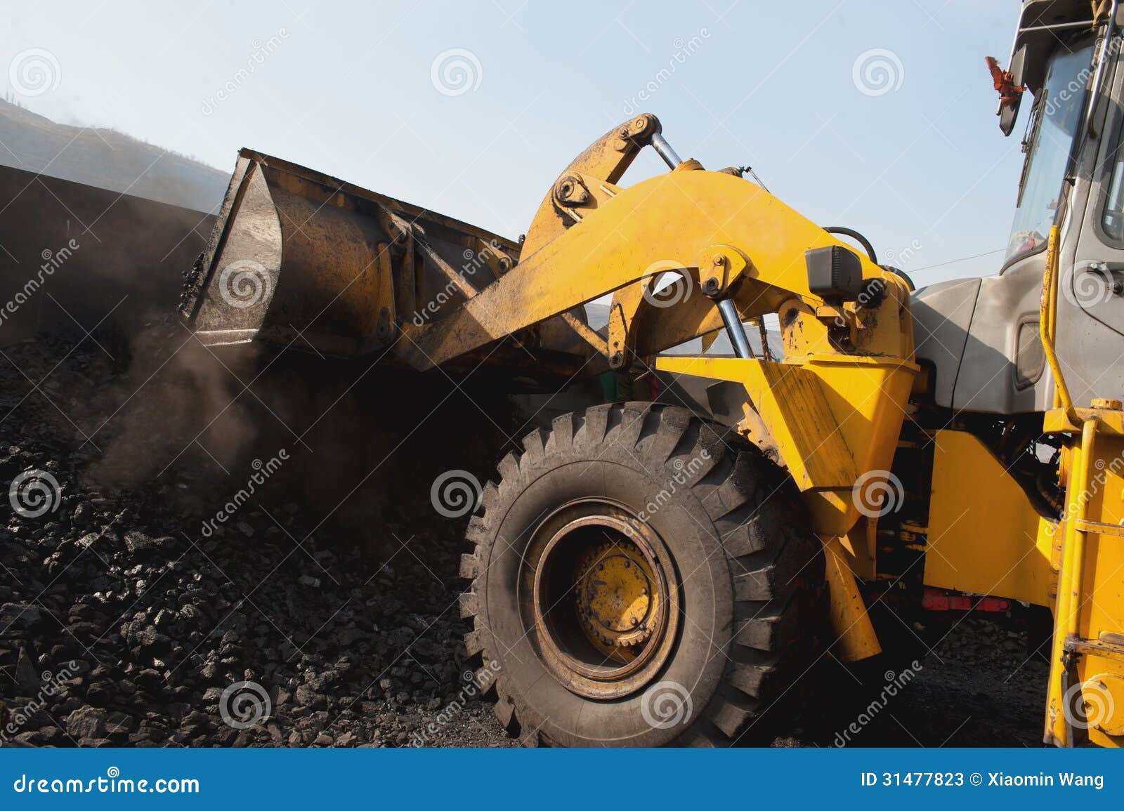 Open-pit Mine with Earth Move Stock Image - Image of nature, equipment ...