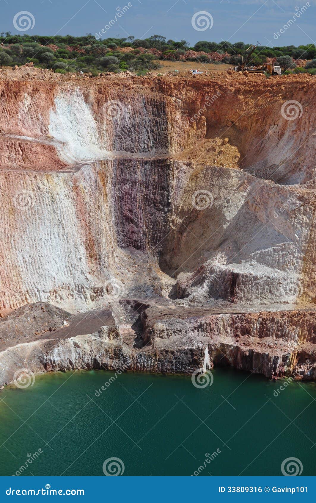 Mining Open Pit Mine stock photo. Image of geology, brown - 33809316