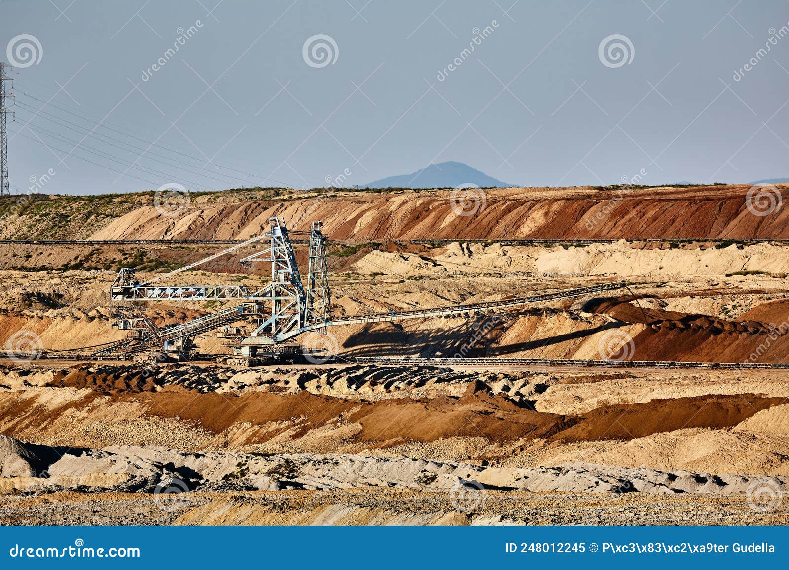 Coal Mine Excavation stock image. Image of machines - 248012245