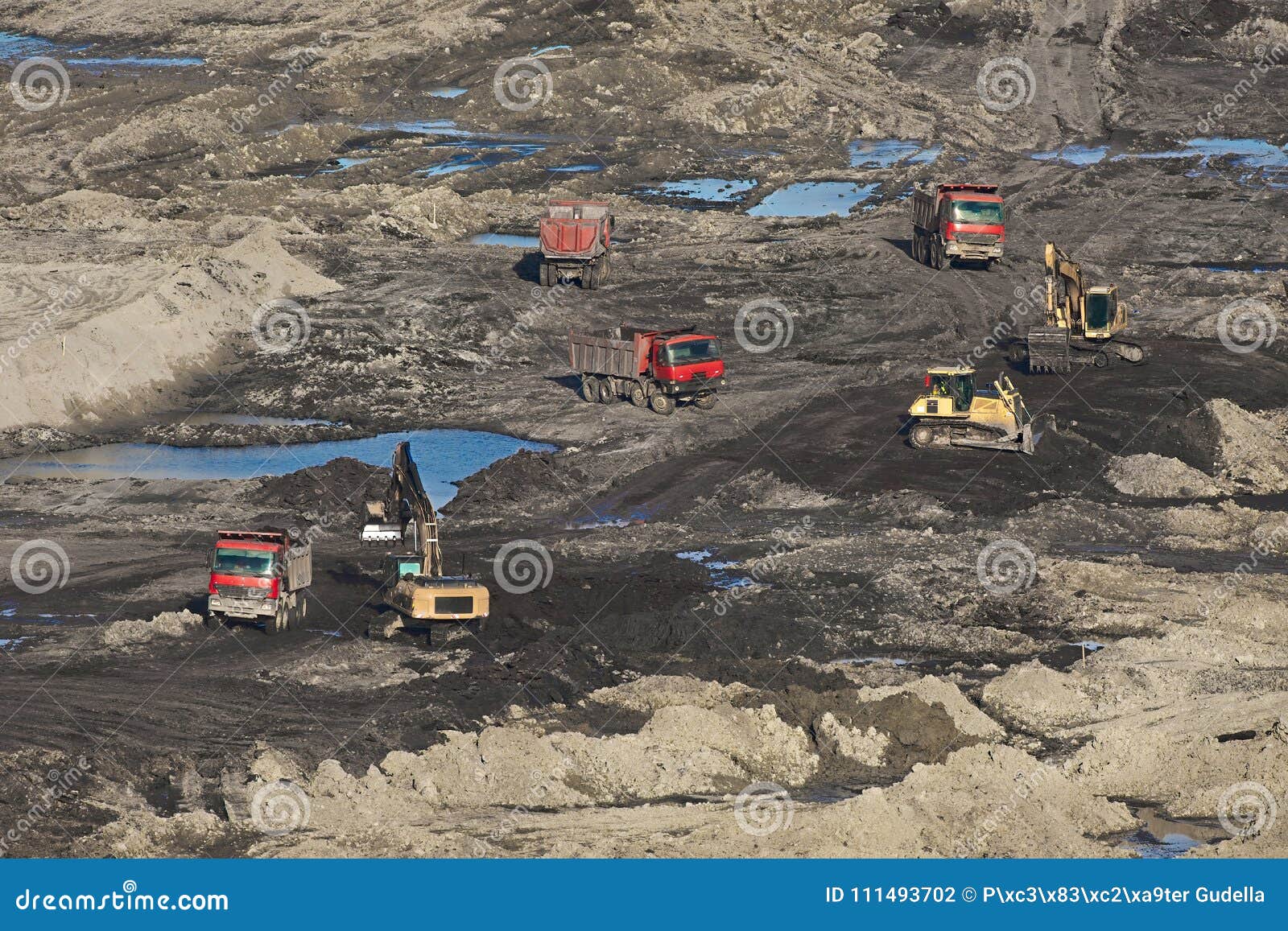 Coal Mine Area stock photo. Image of huge, excavate - 111493702