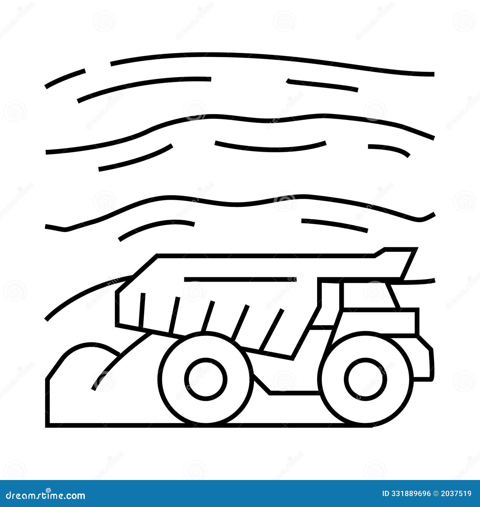 Open Pit Mining Copper Production Line Icon Vector Illustration Stock ...