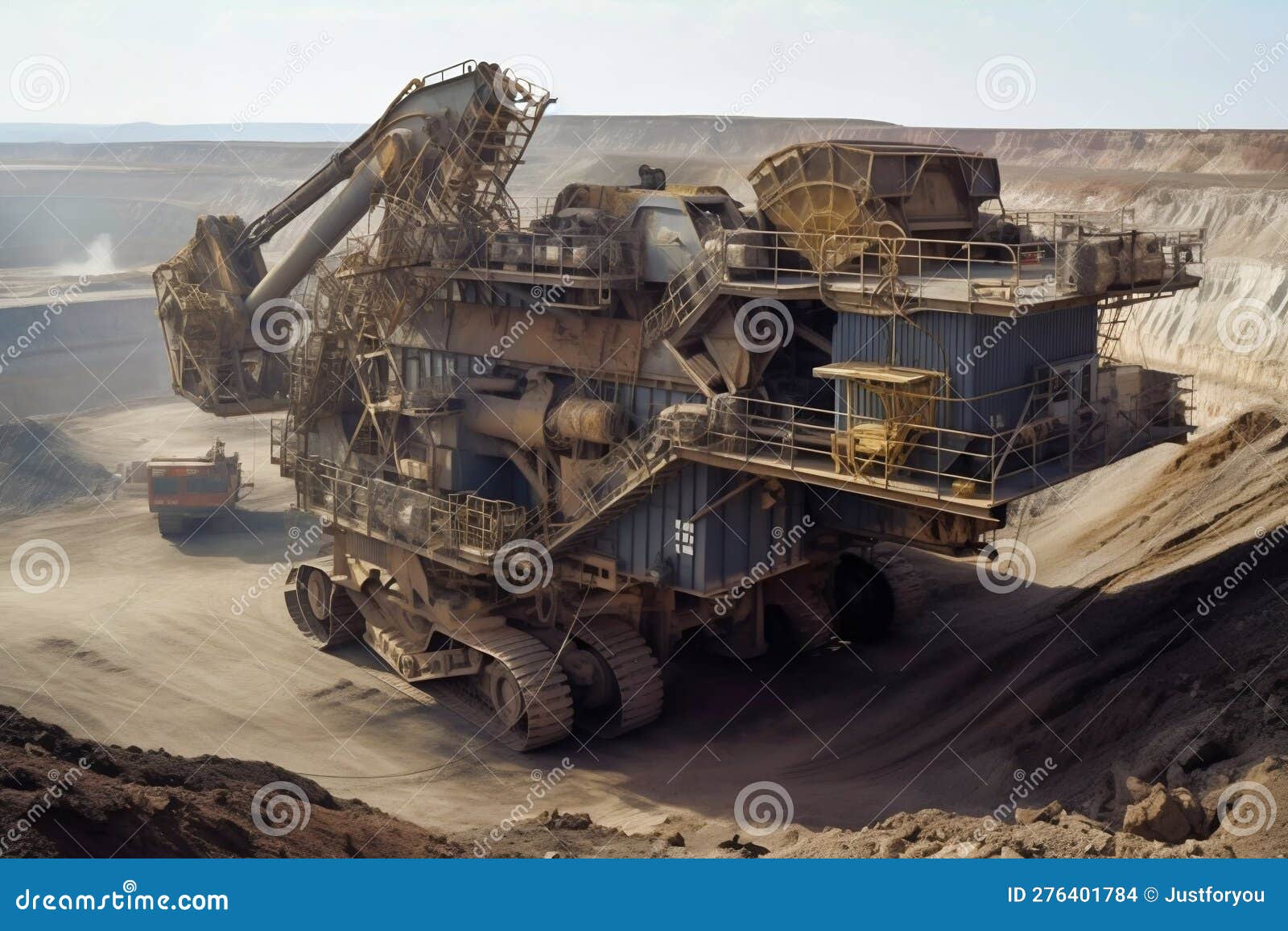 Open-Pit Mining Operation with Modern Green Technology. Generative Ai ...