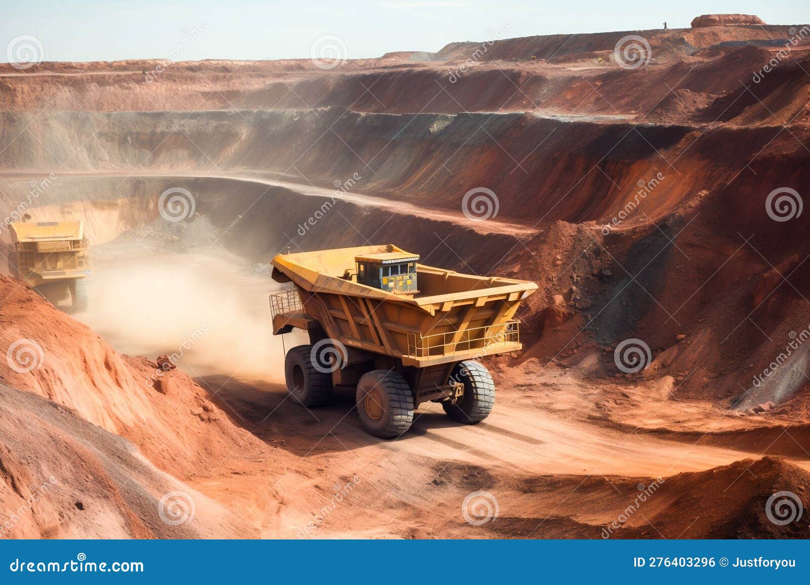 Open-Pit Mining Operation with Modern Green Technology. Generative Ai ...