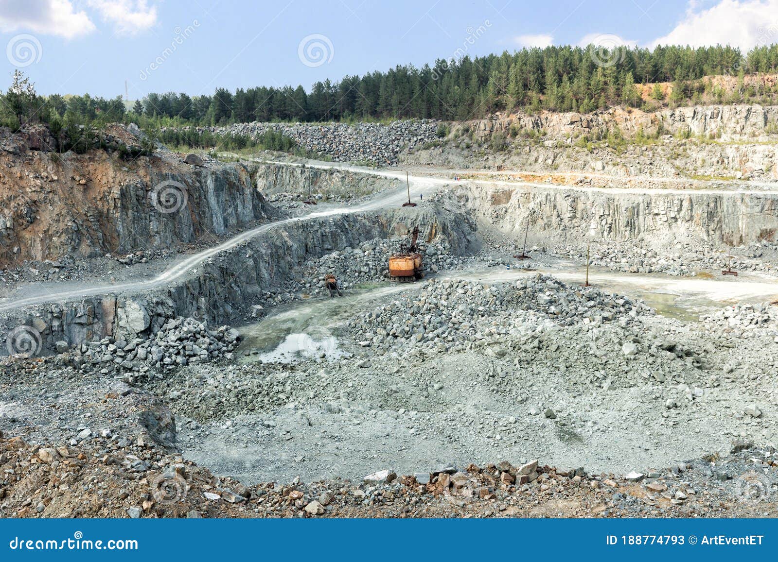 Open Pit Mining and Processing Plant Stock Image - Image of coal ...