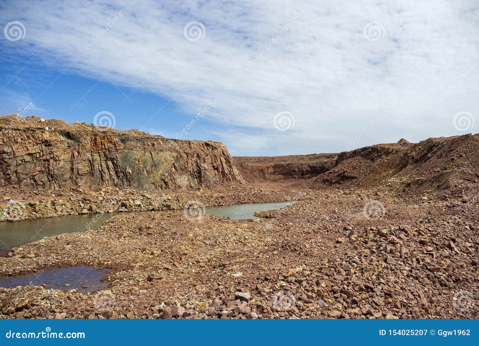 Open pit mining quarry stock image. Image of rocks, dust - 154025207