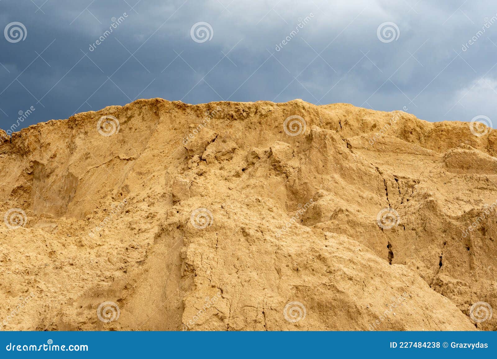 Open pit sand mining stock photo. Image of stack, site - 227484238